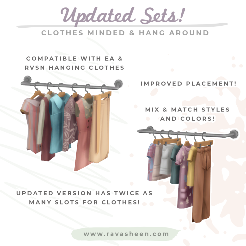 RAVASHEEN - Updates to closet sets!