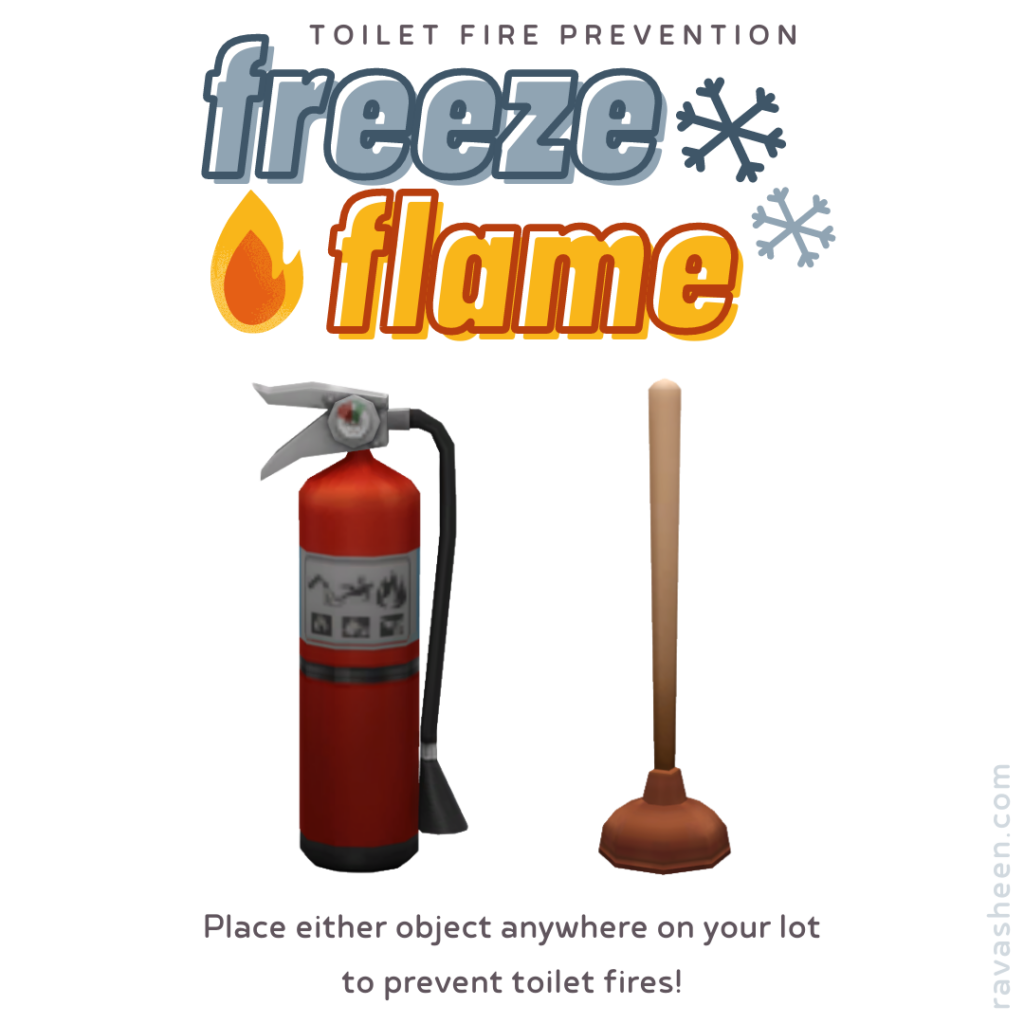 RAVASHEEN - Freeze Flame - Toilet Fire Prevention