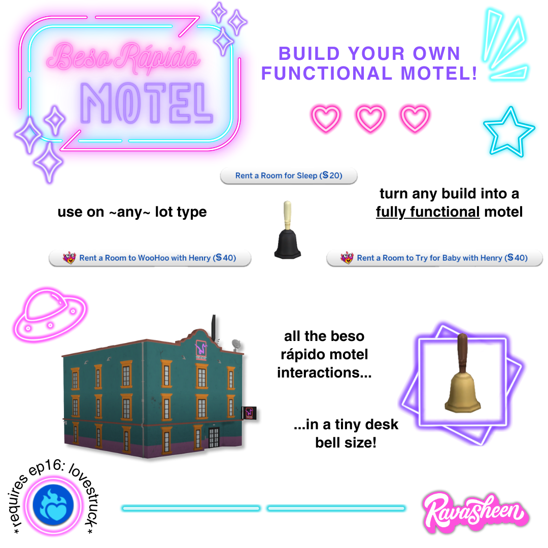 RAVASHEEN - Beso Rápido Motel - Functional Desk Bell